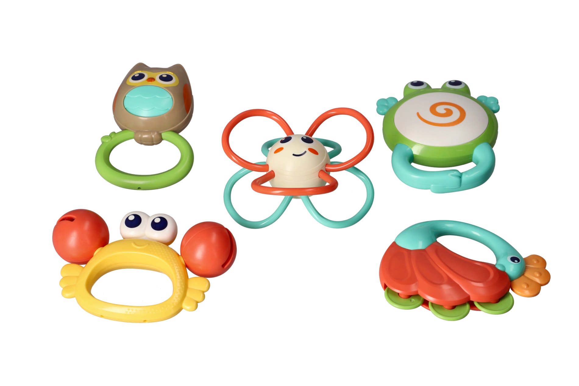 Handbell Rattle Toys Set of 5.5pcs | Danny Home