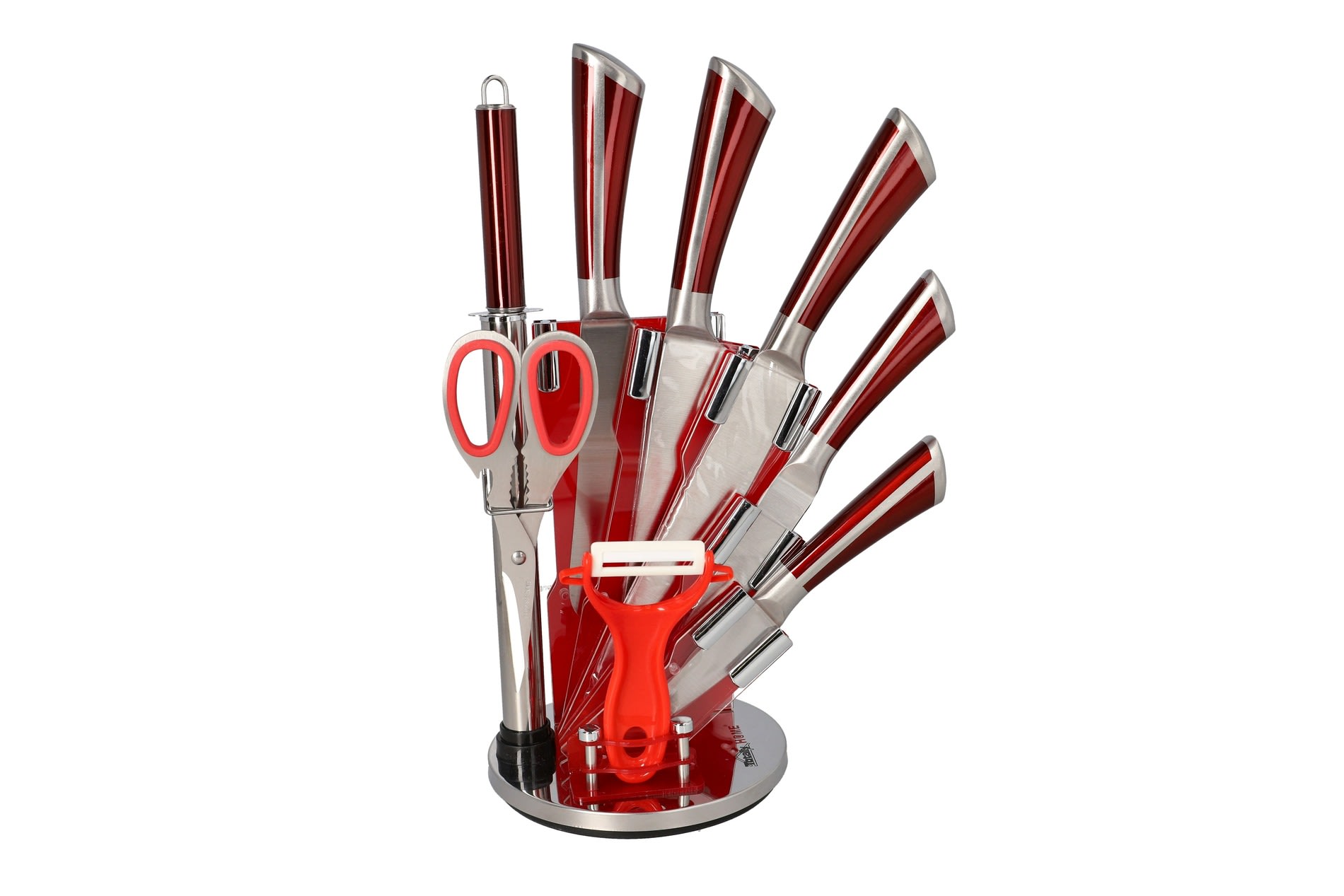 Stainless Steel 9 Piece Knife Set With Stand | Danny Home