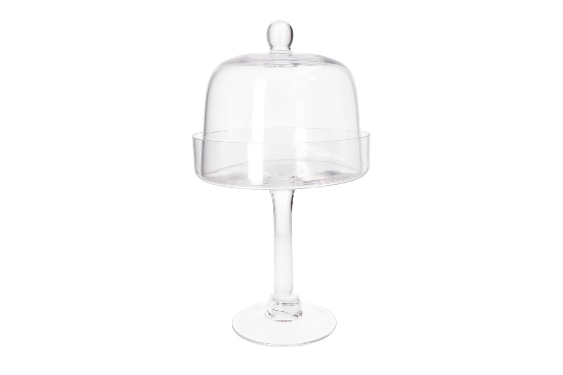 Glass Cheese Platter with Dome 18.8cm | FastShopper