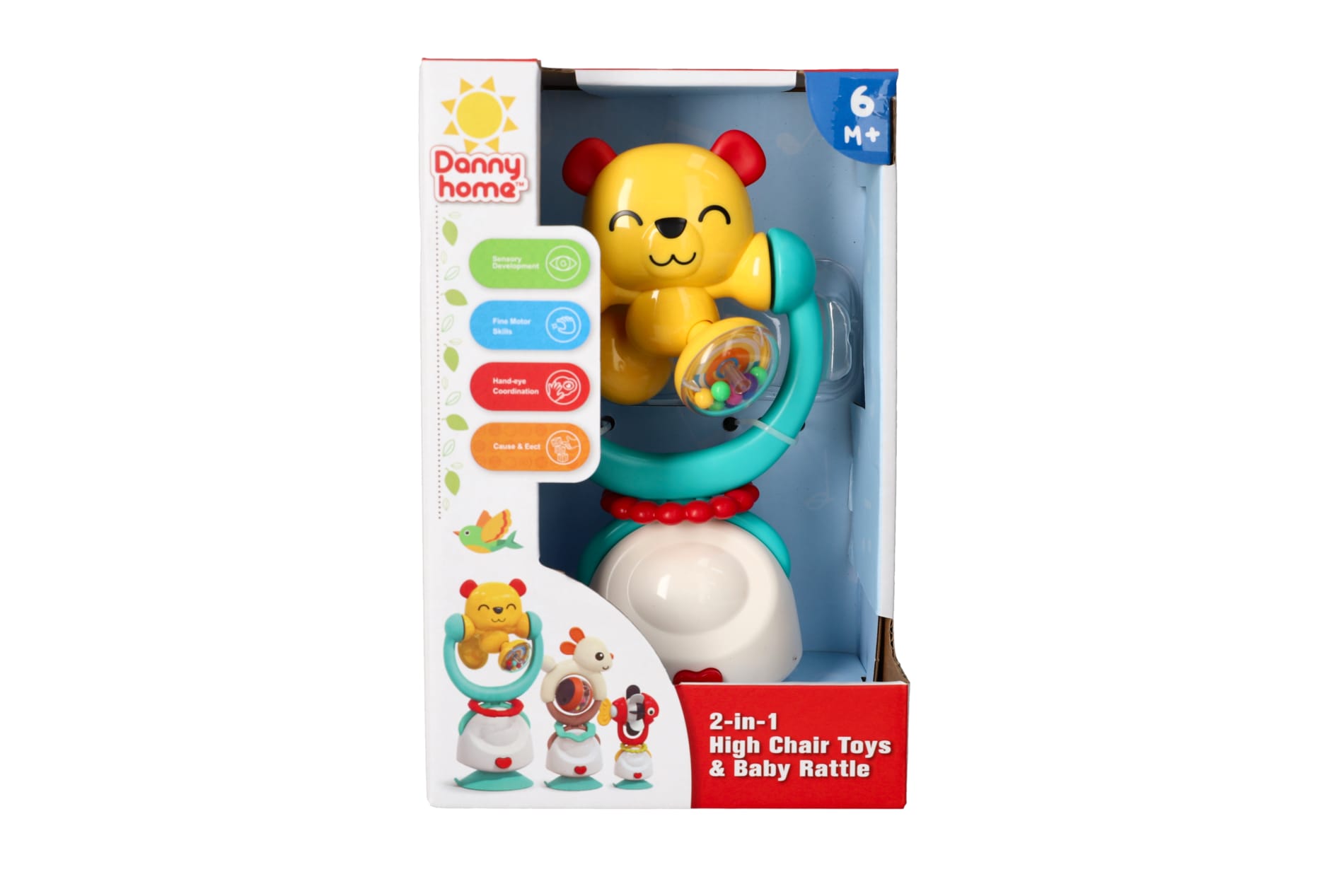 High Chair & Baby Rattle Toys 9.5cm | Danny Home