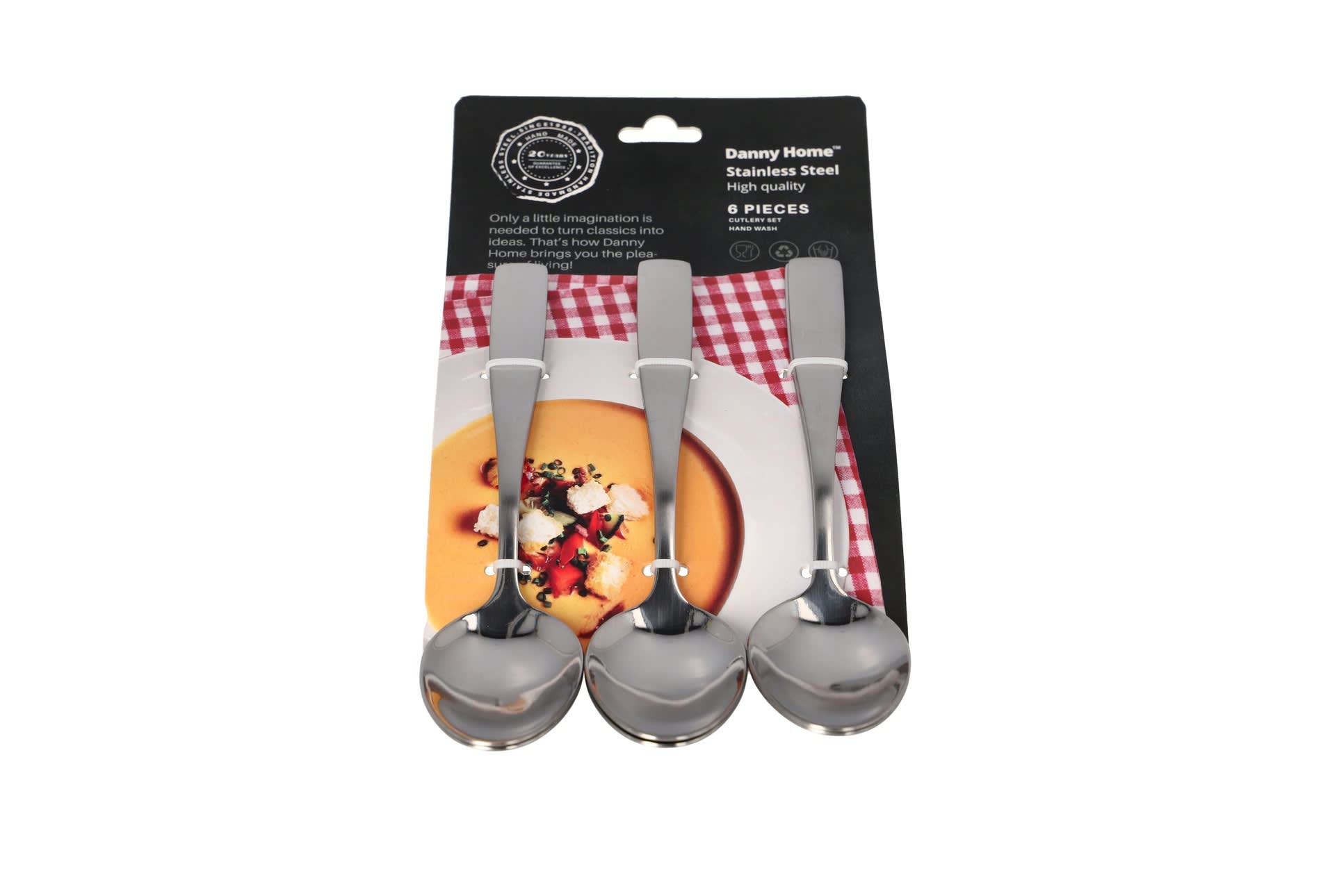 Silver Dinner Spoon Set 6pcs 18.8cm | Danny Home