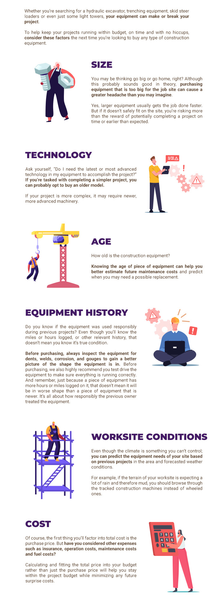 Construction Equipment: A Buying Guide | CyberCoders Insights