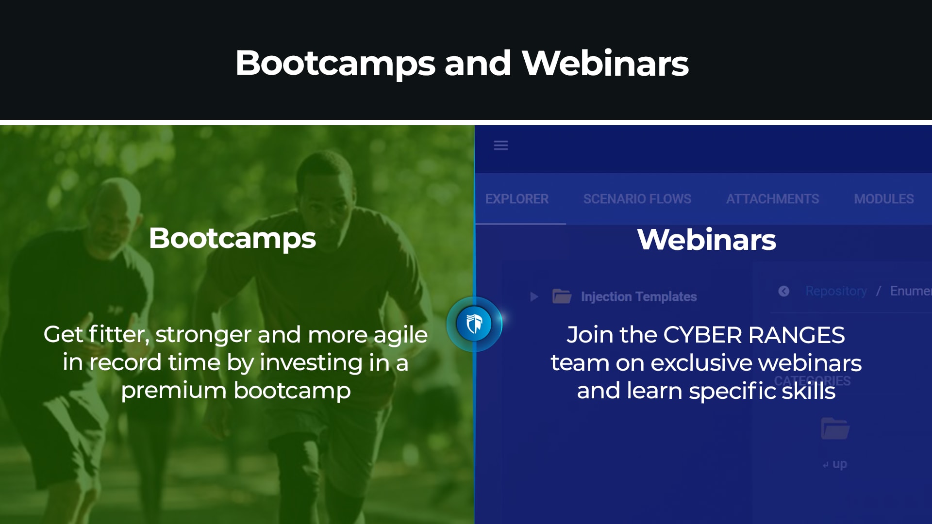 CYBER RANGES Webinars and Bootcamps