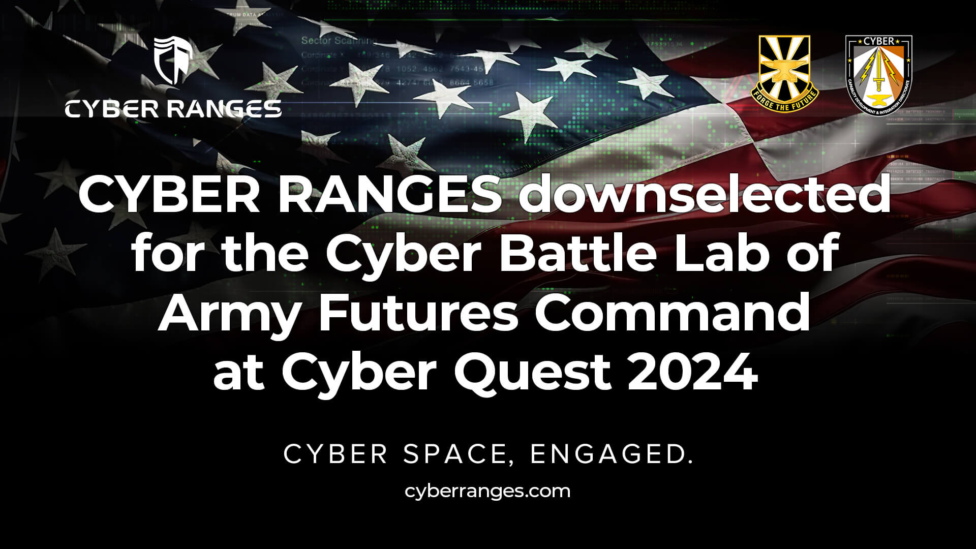 CYBER RANGES downselected for the Cyber Battle Lab of Army Futures ...