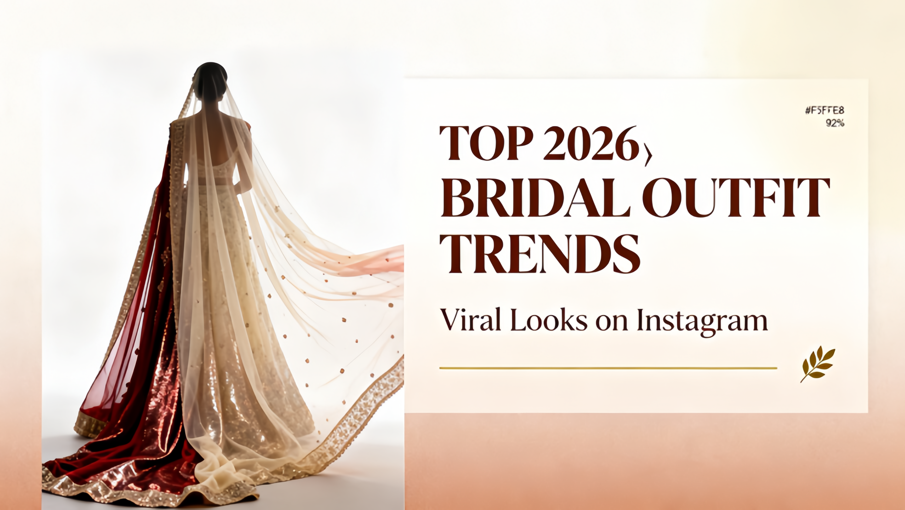 Top 2026 Bridal Outfit Trends Going Viral on Instagram | PS Decor