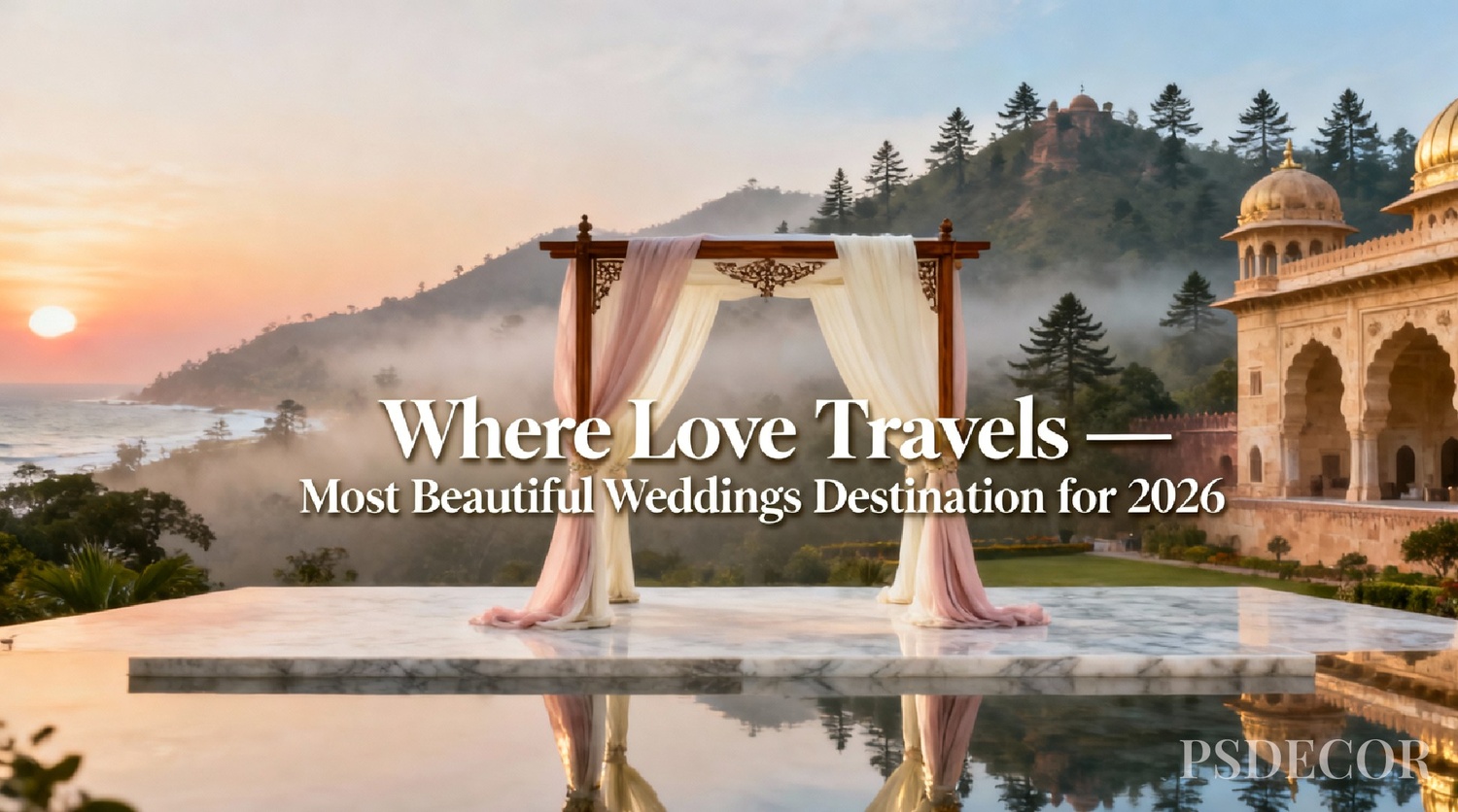 Top Destination Wedding Locations in India for 2026 Couples | PS Decor