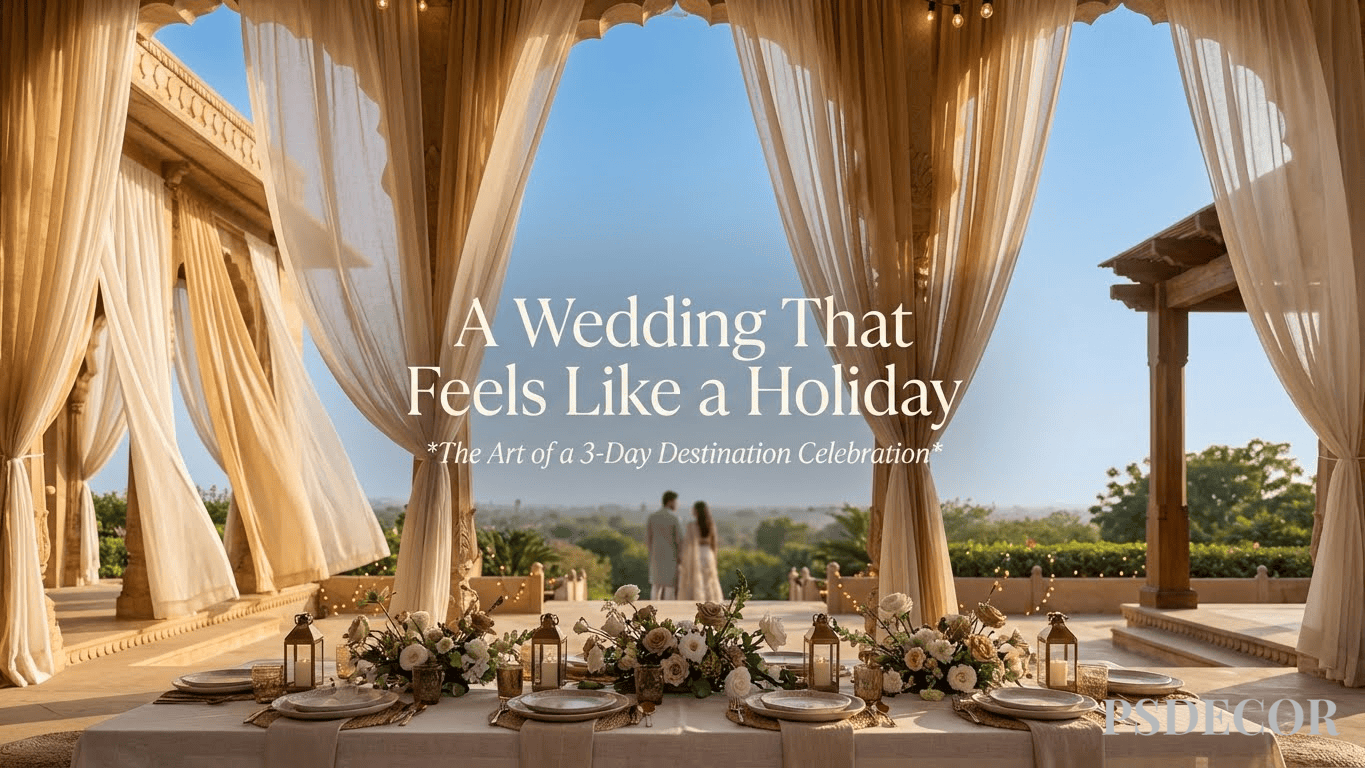 How to Plan a 3-Day Destination Wedding Like a Luxury Holiday | PS Decor