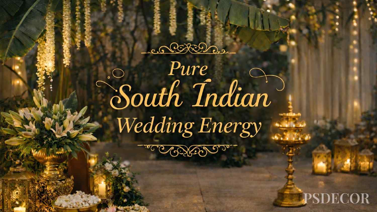 Pure South Indian Wedding Decor That Still Looks Modern | PS Decor