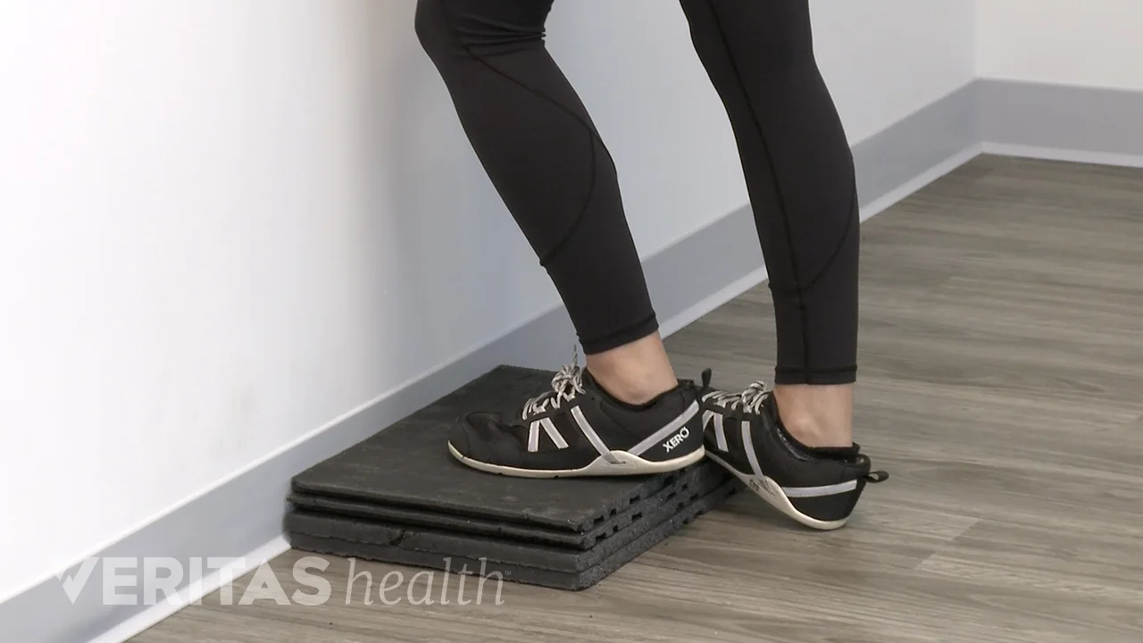 Heel Drop Stretch for Achilles Tendonitis Pain Relief Video | Sports-health