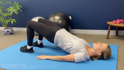 Bridge Exercise for Snapping Hip Syndrome Video