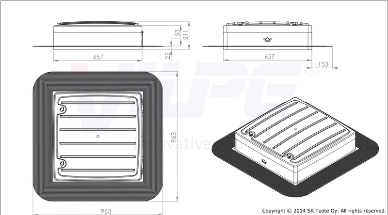 Kattoluukku Vilpe huopa, ruskea 738844 7814824 – Dahl