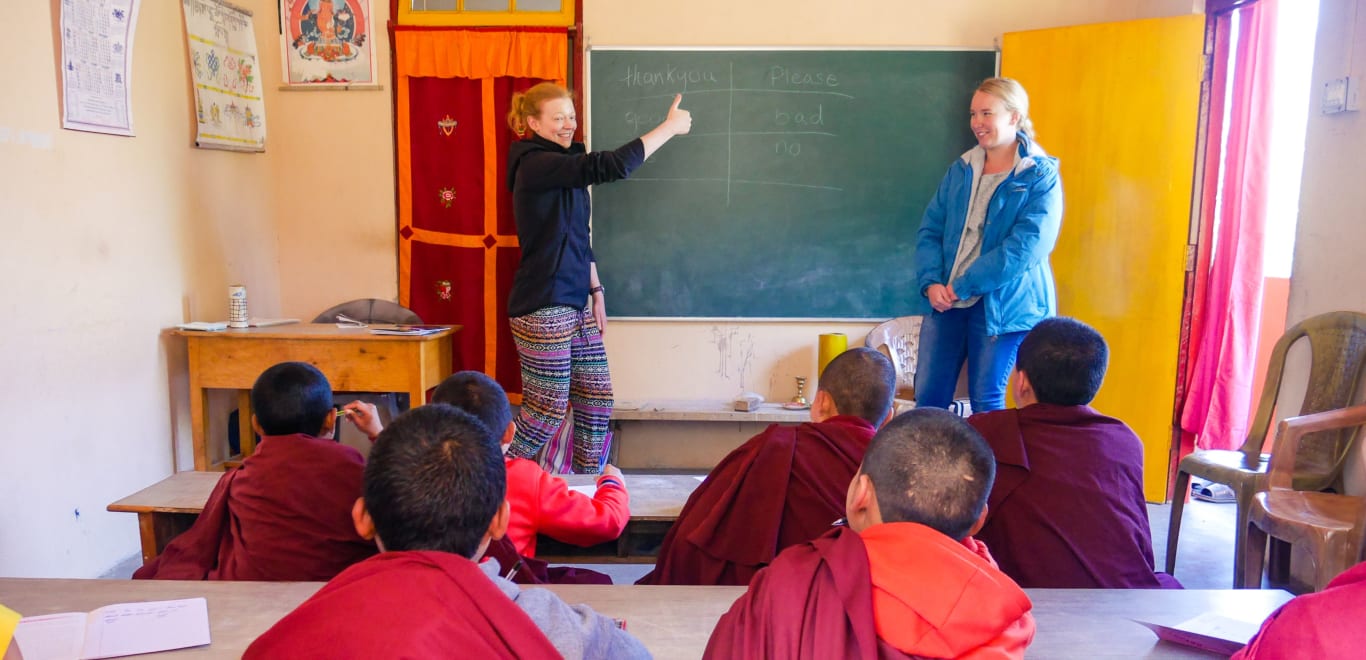 Teaching at Buddhist Monastery in India | WhereNext