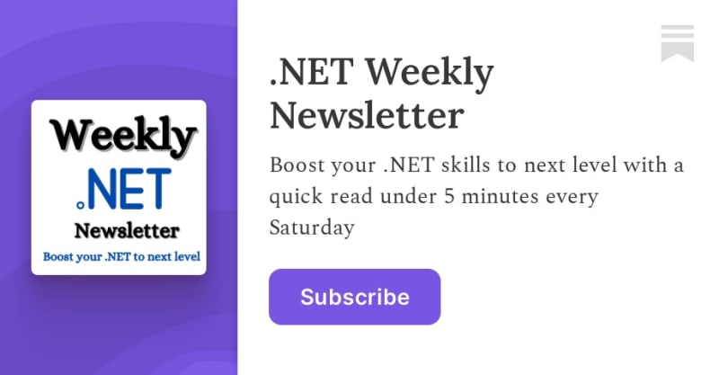 Waseem .NET Newsletter posts on daily.dev