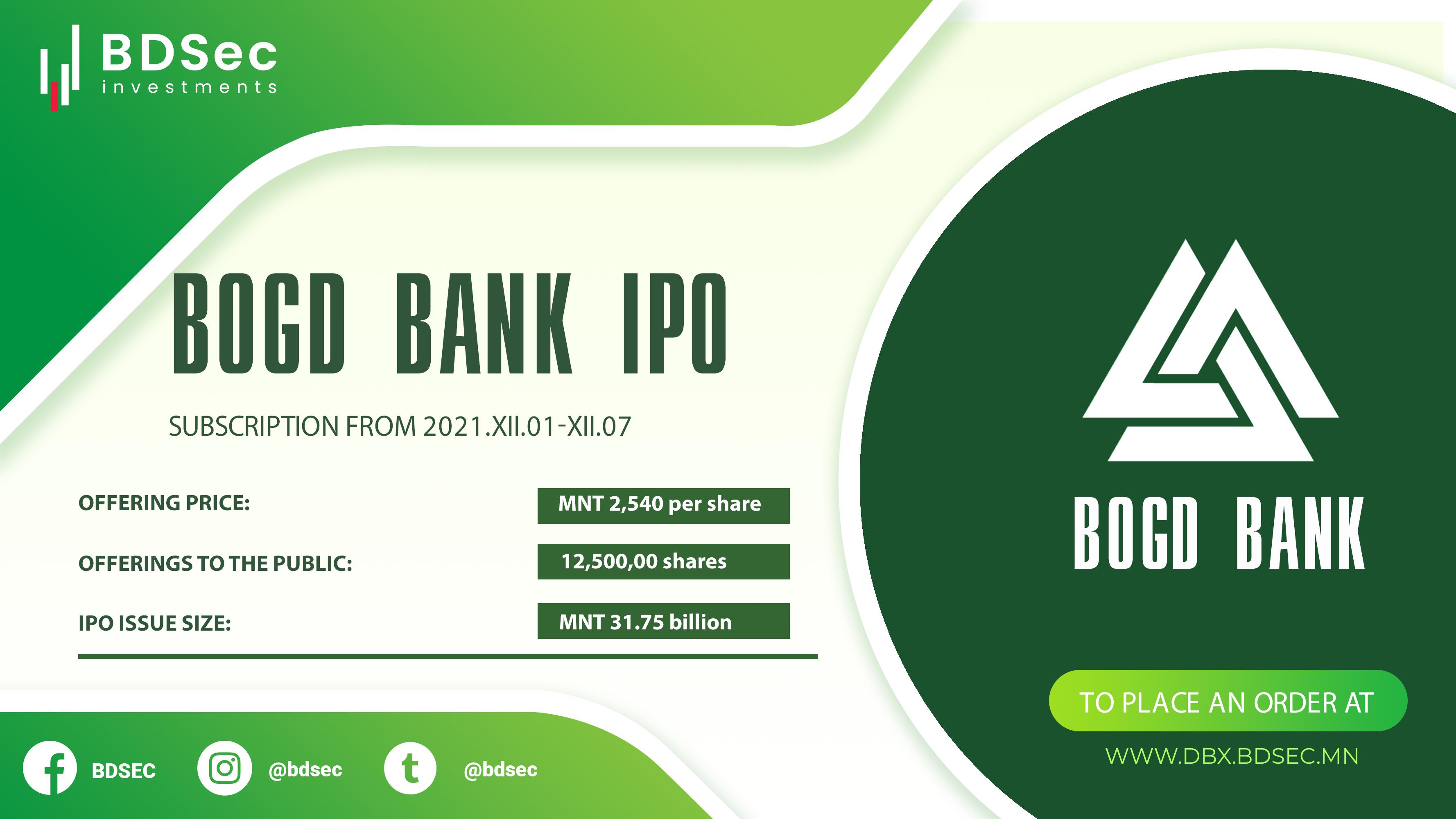 Bogd Bank is making history of commercial banking in Mongolia by ...