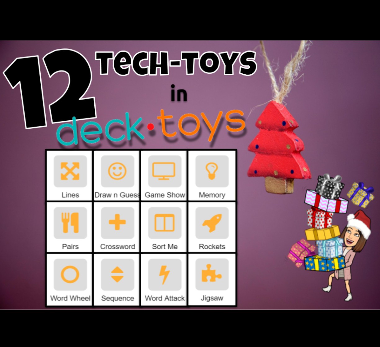 12 Tech-Toys in Deck.Toys