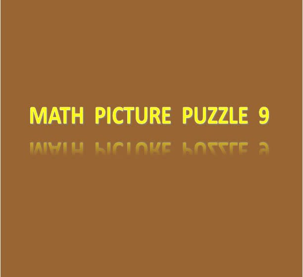MATH PICTURE PUZZLES
