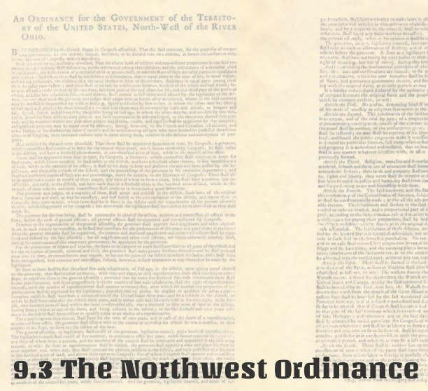 9.3 the northwest ordinance