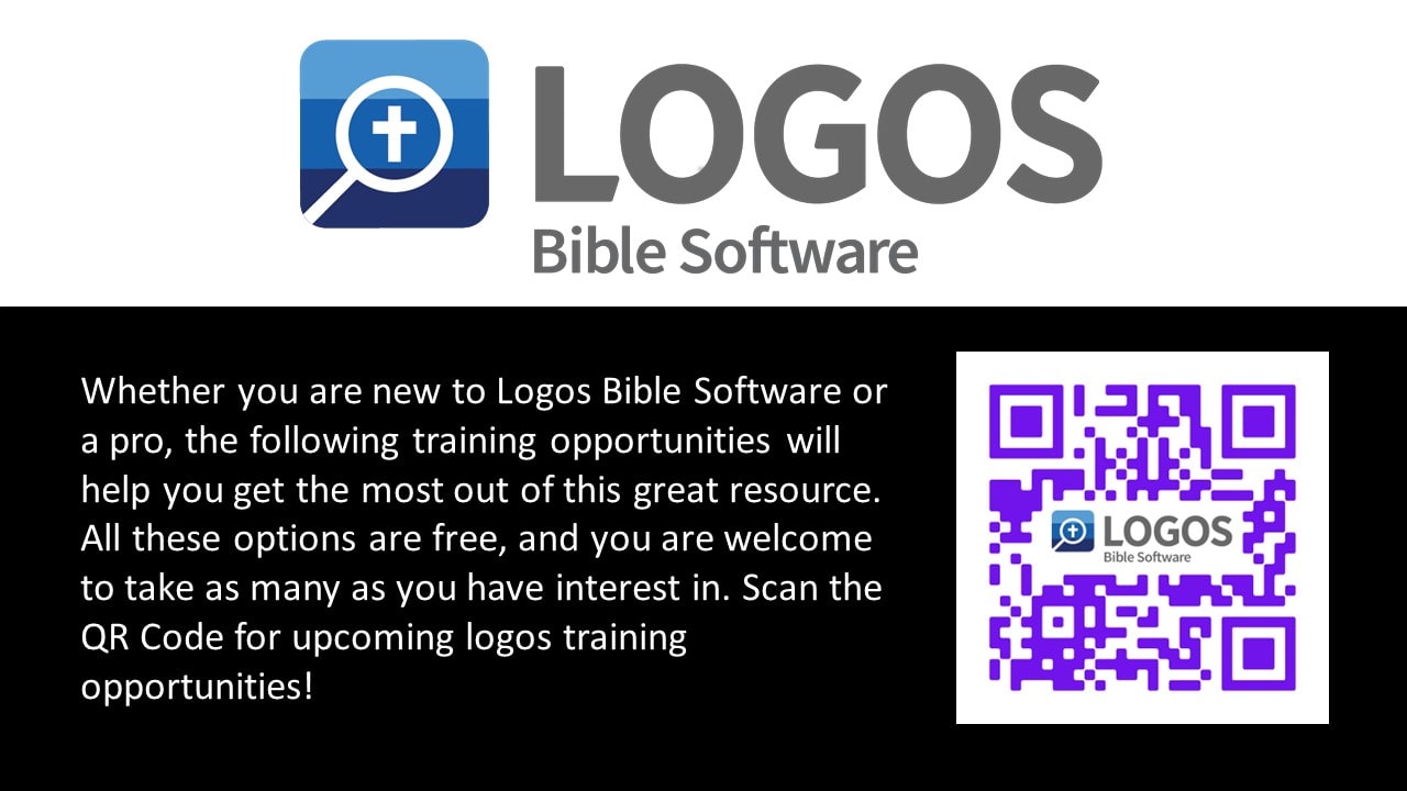 Logos 103: Logos Tools for In-depth Bible Study (online) - Dallas ...