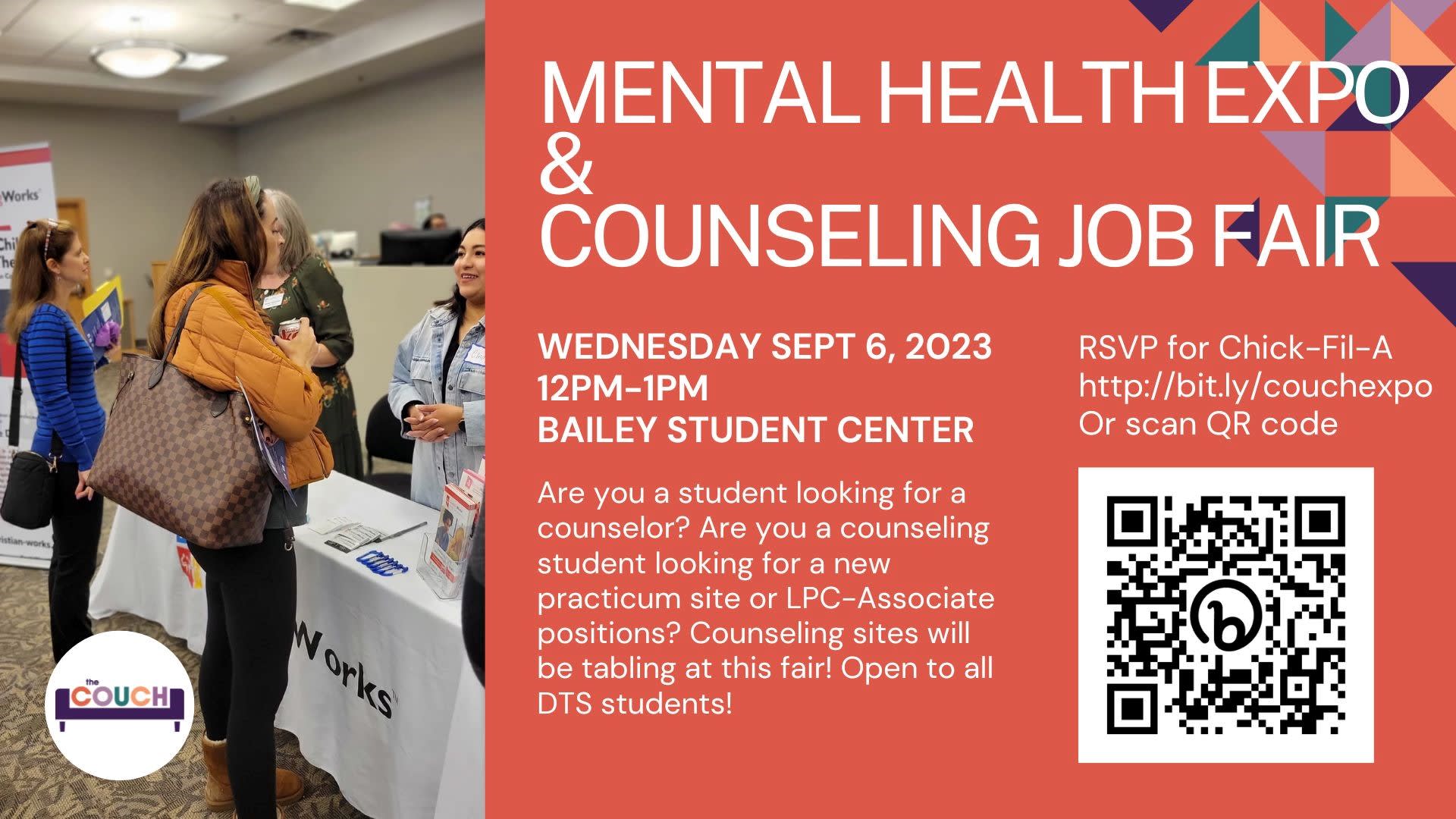 Counseling Job Fair and Mental Health Expo - Dallas Theological Seminary