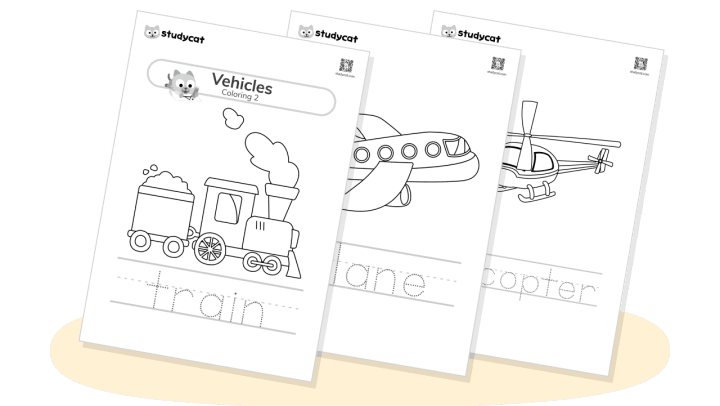 Vehicles coloring 2 downloadable worksheet | Fun English printables ...