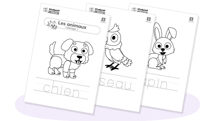 coloring sheet in french