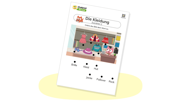 German clothing vocabulary matching worksheet #2 | Learn German with ...