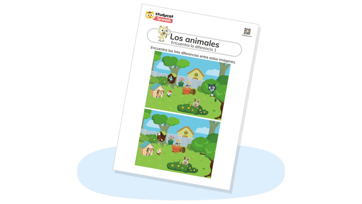 Free Spanish spot the difference worksheet #1 for kids | Learn Spanish ...