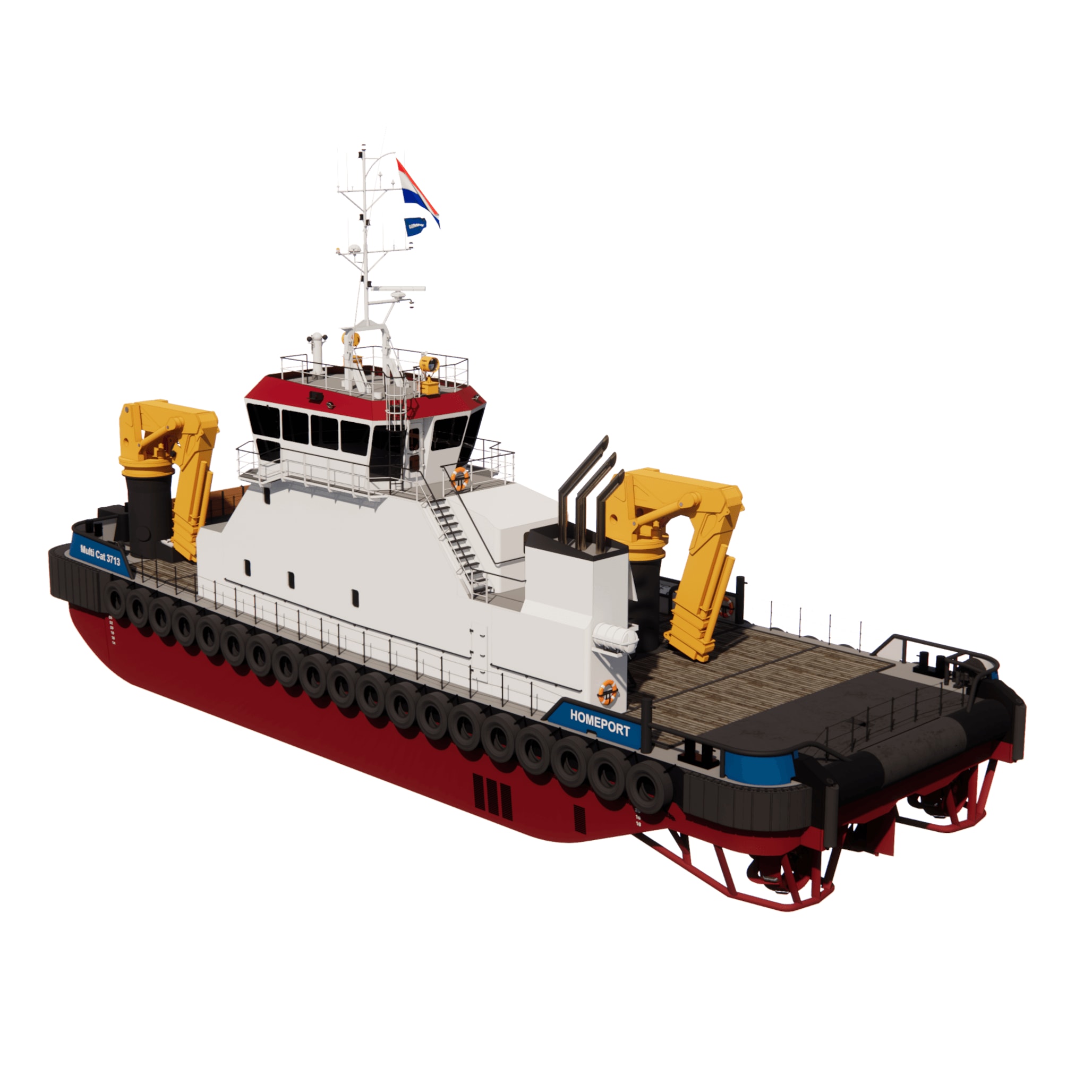 Multi Cat 3713 of 35 t bollard pull - Damen