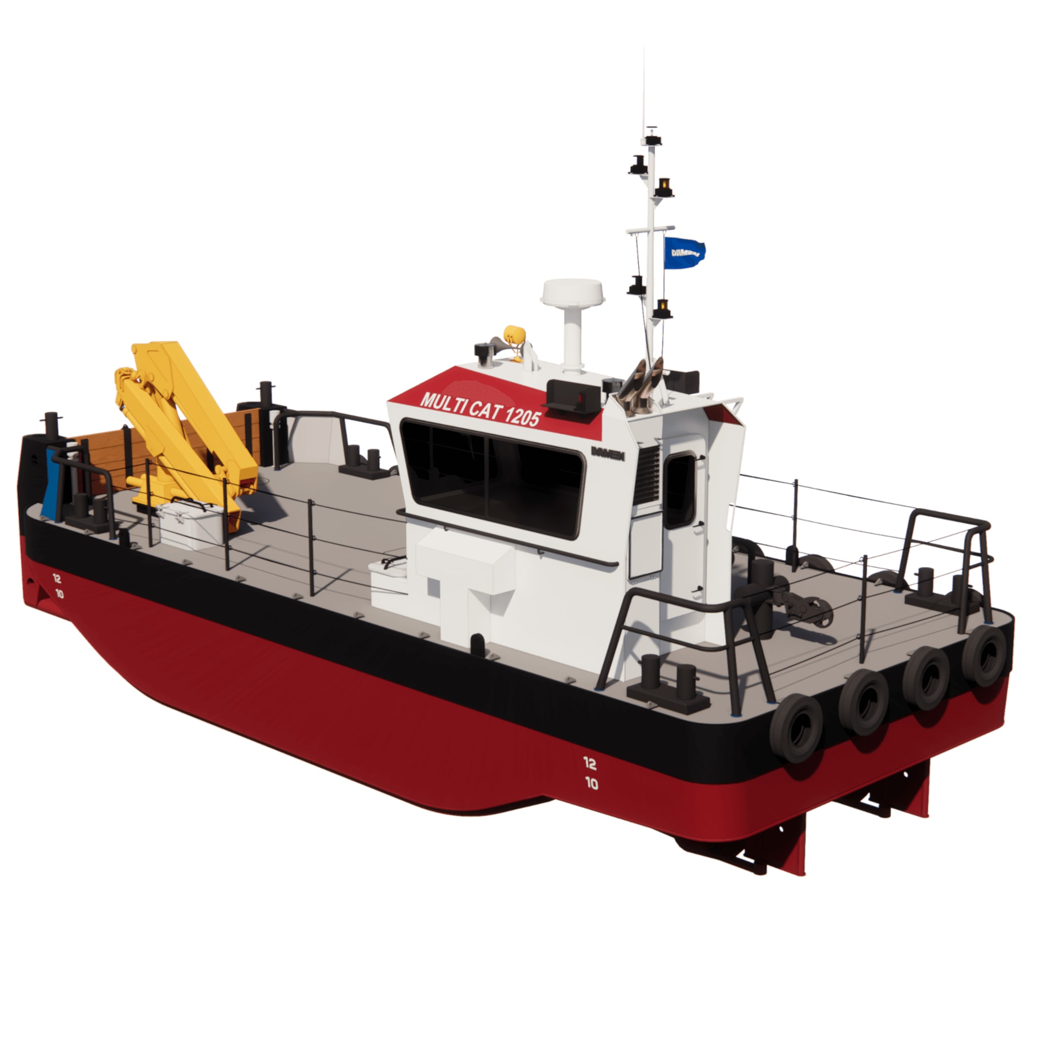 Multi Cat 1205 of 3.4 t bollard pull - Damen