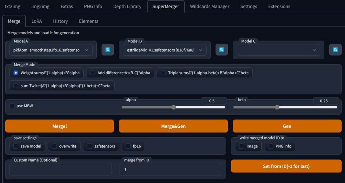 Stable Diffusionの階層マージのやり方：初心者向けハウツー | Estrilda