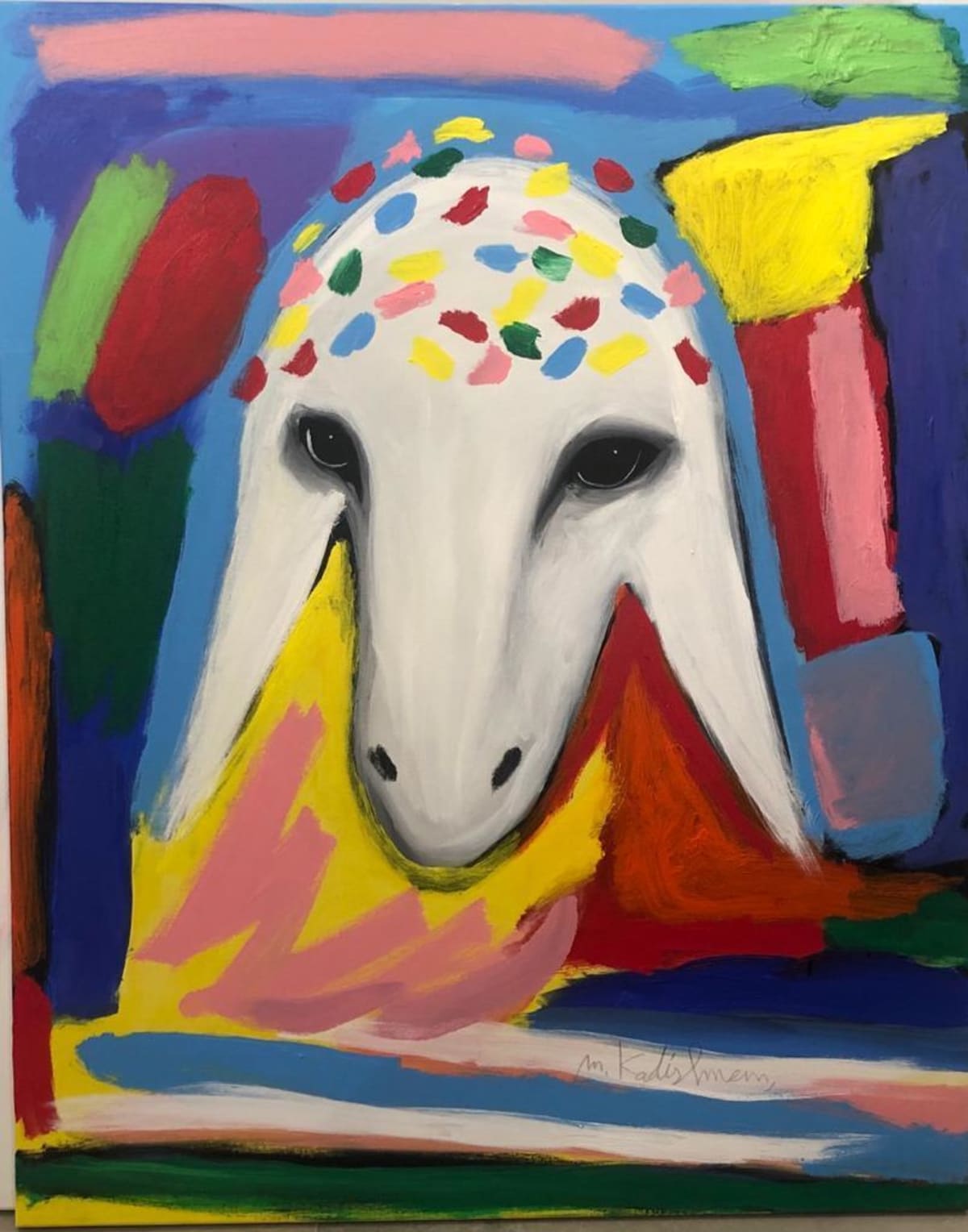Royal Sheep, 1990 by Menashe Kadishman | Dan Gallery