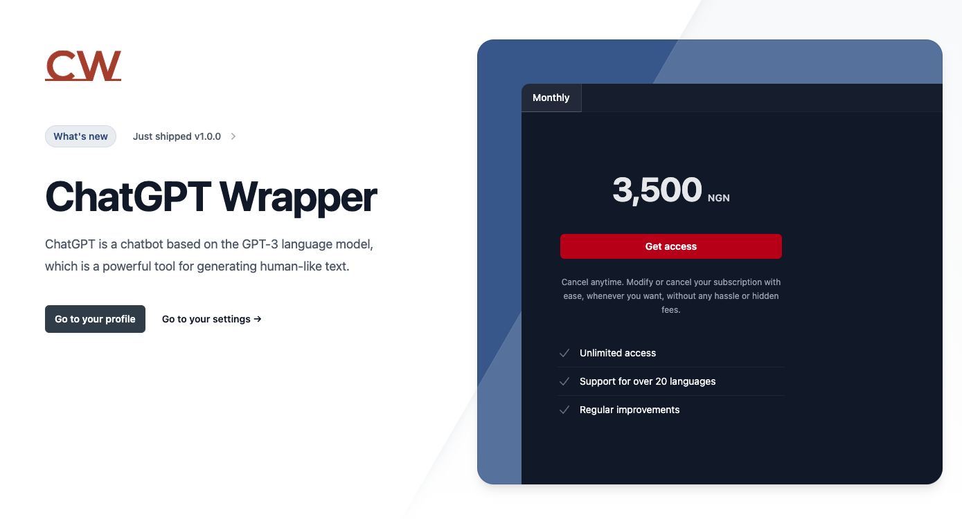 ChatGPT Wrapper