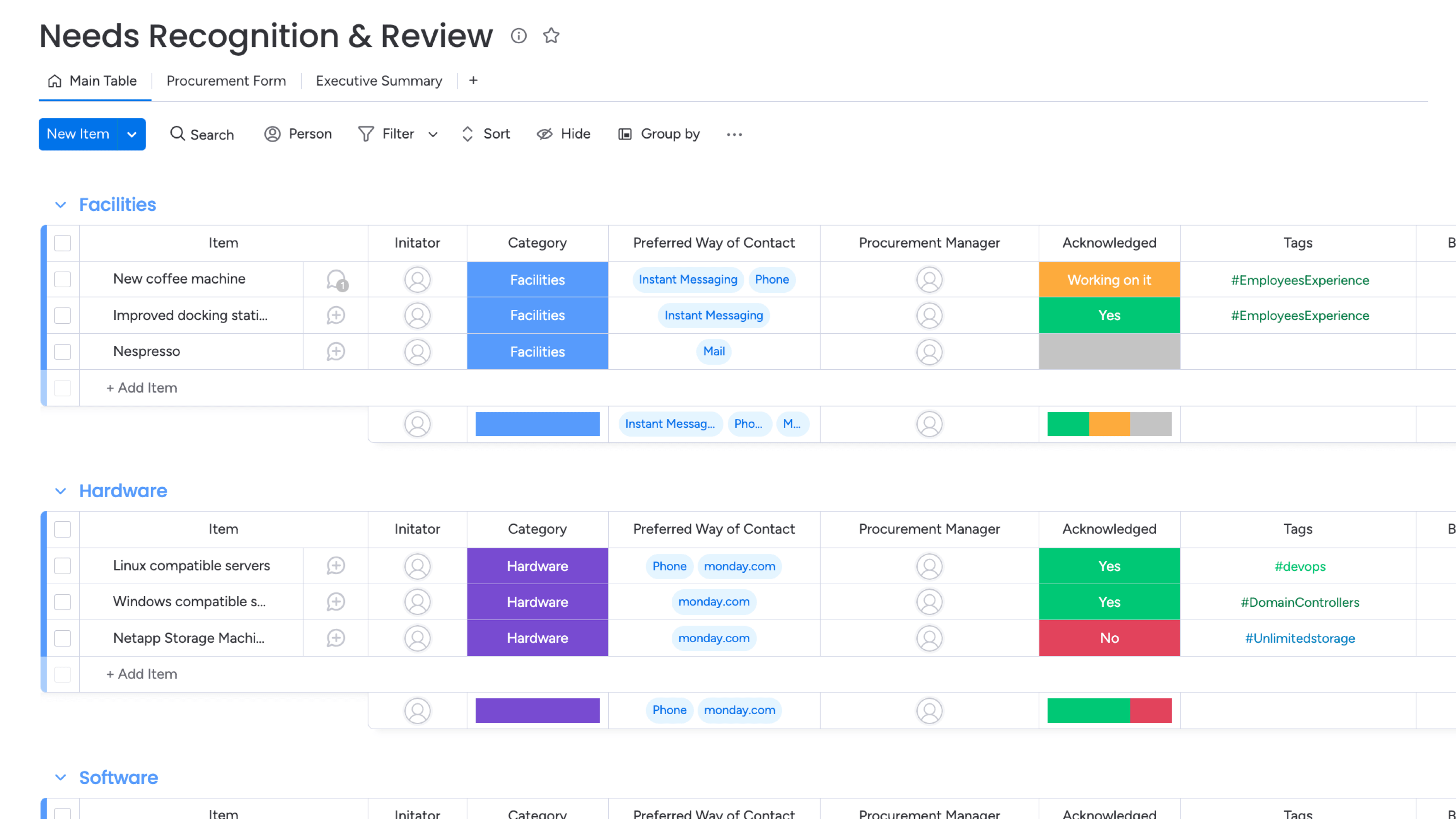 monday spaces - create, share, and modify workspaces