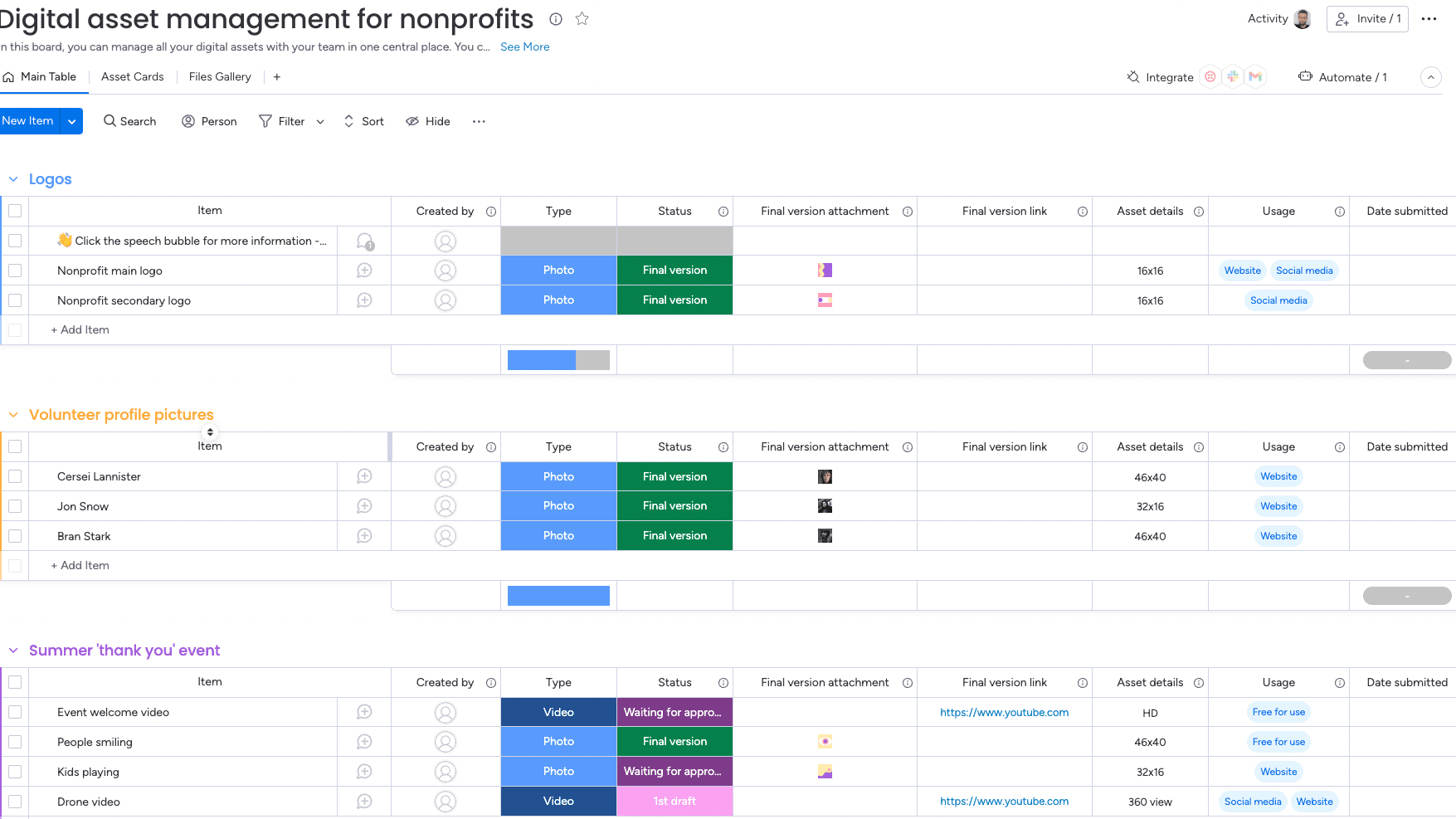 monday Spaces - create, share, and modify workspaces