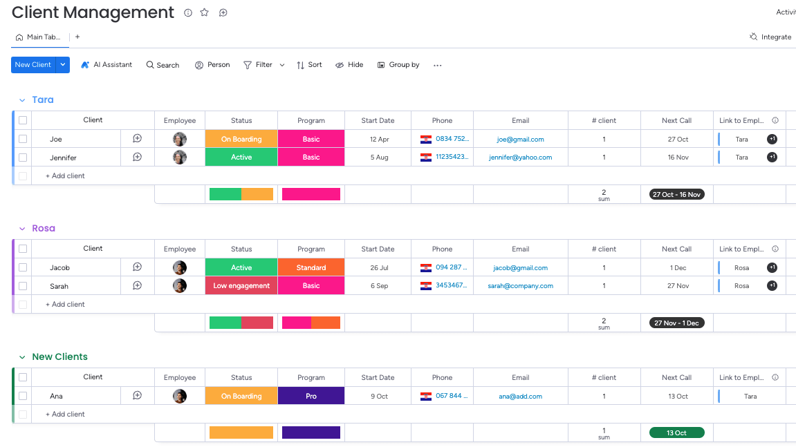 Employee Capacity Tool