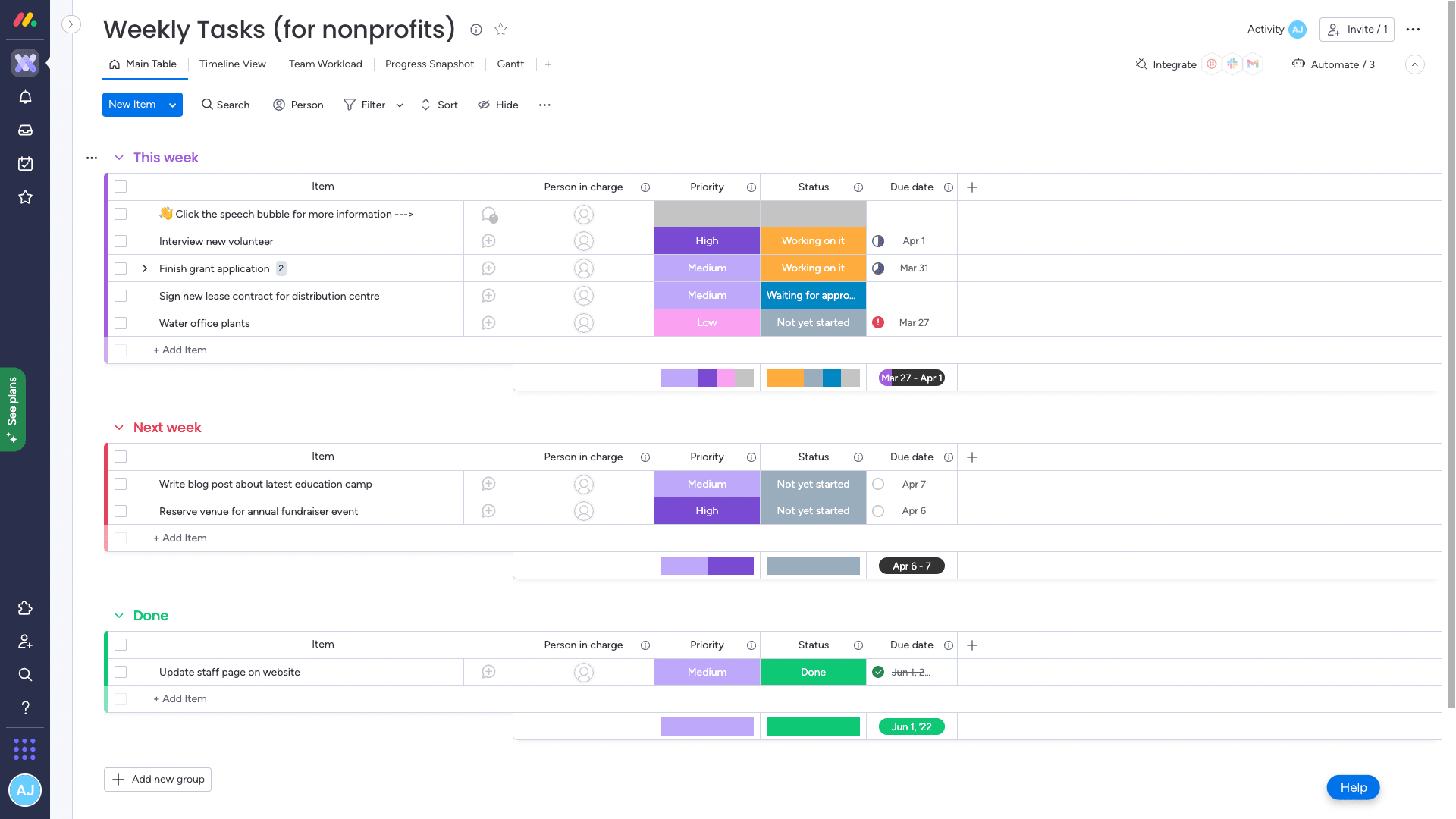 monday Spaces - create, share, and modify workspaces