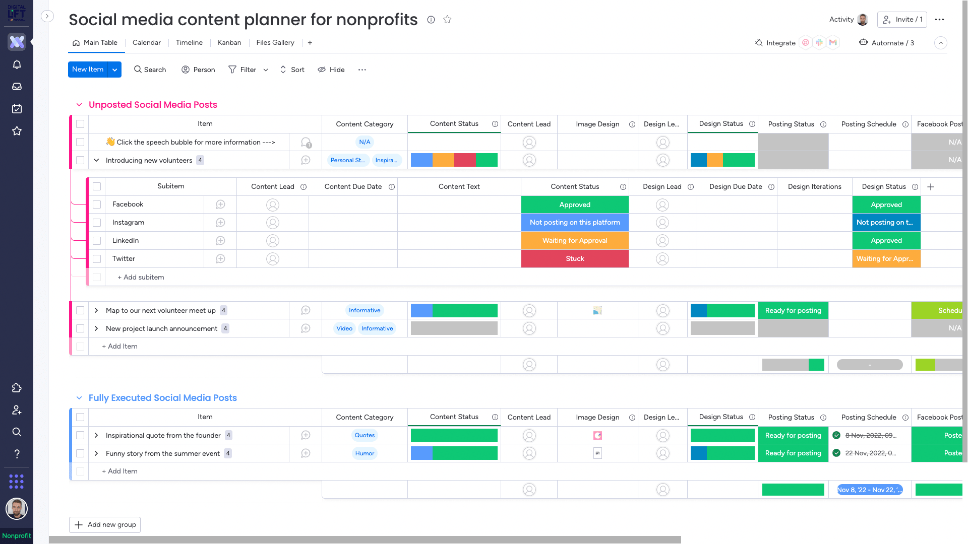 monday Spaces - create, share, and modify workspaces