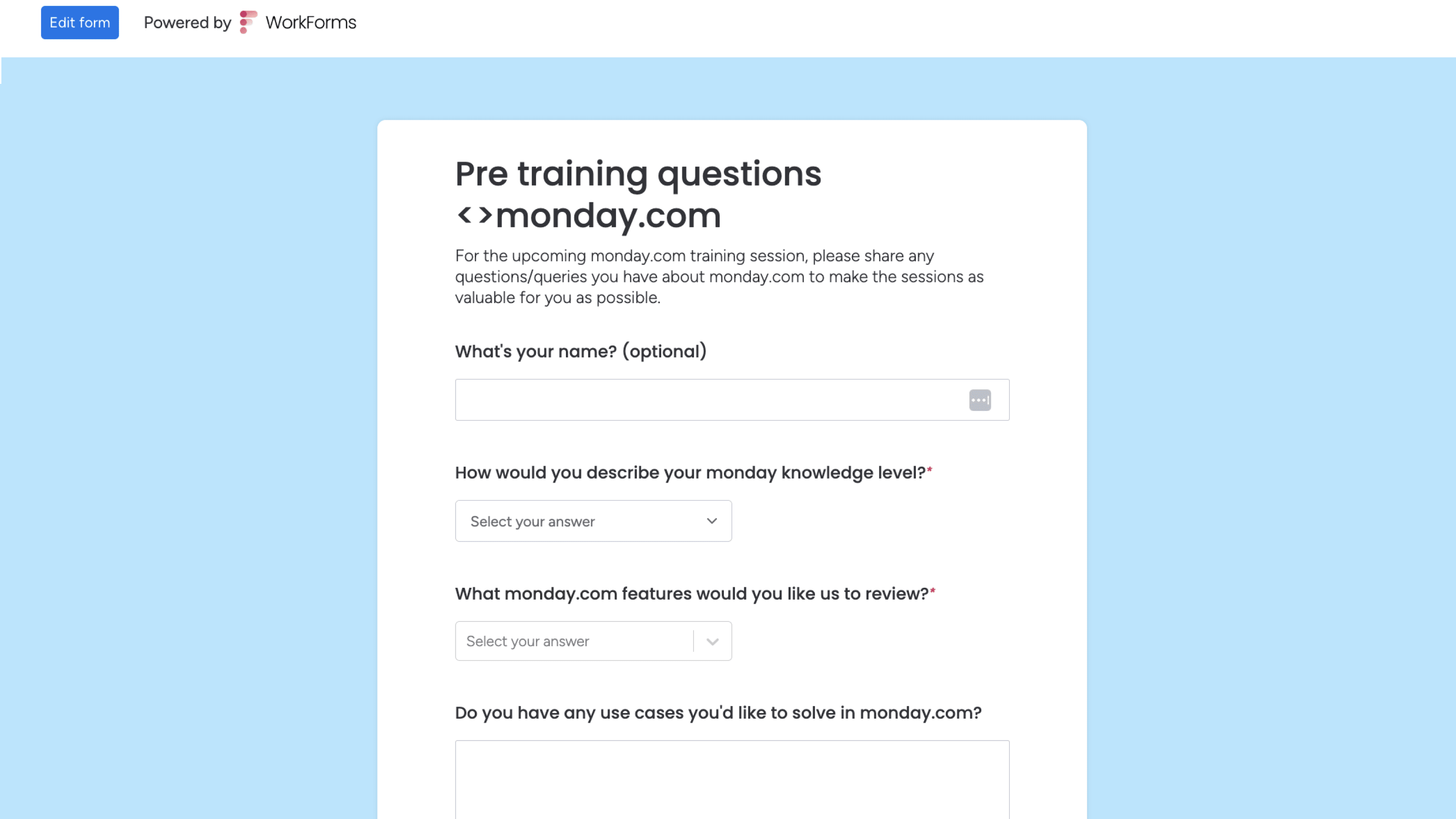 monday spaces - create, share, and modify workspaces