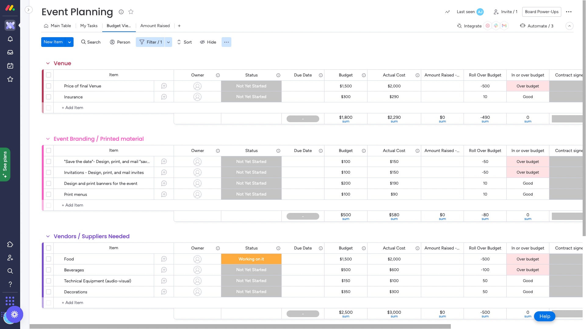 monday Spaces - create, share, and modify workspaces