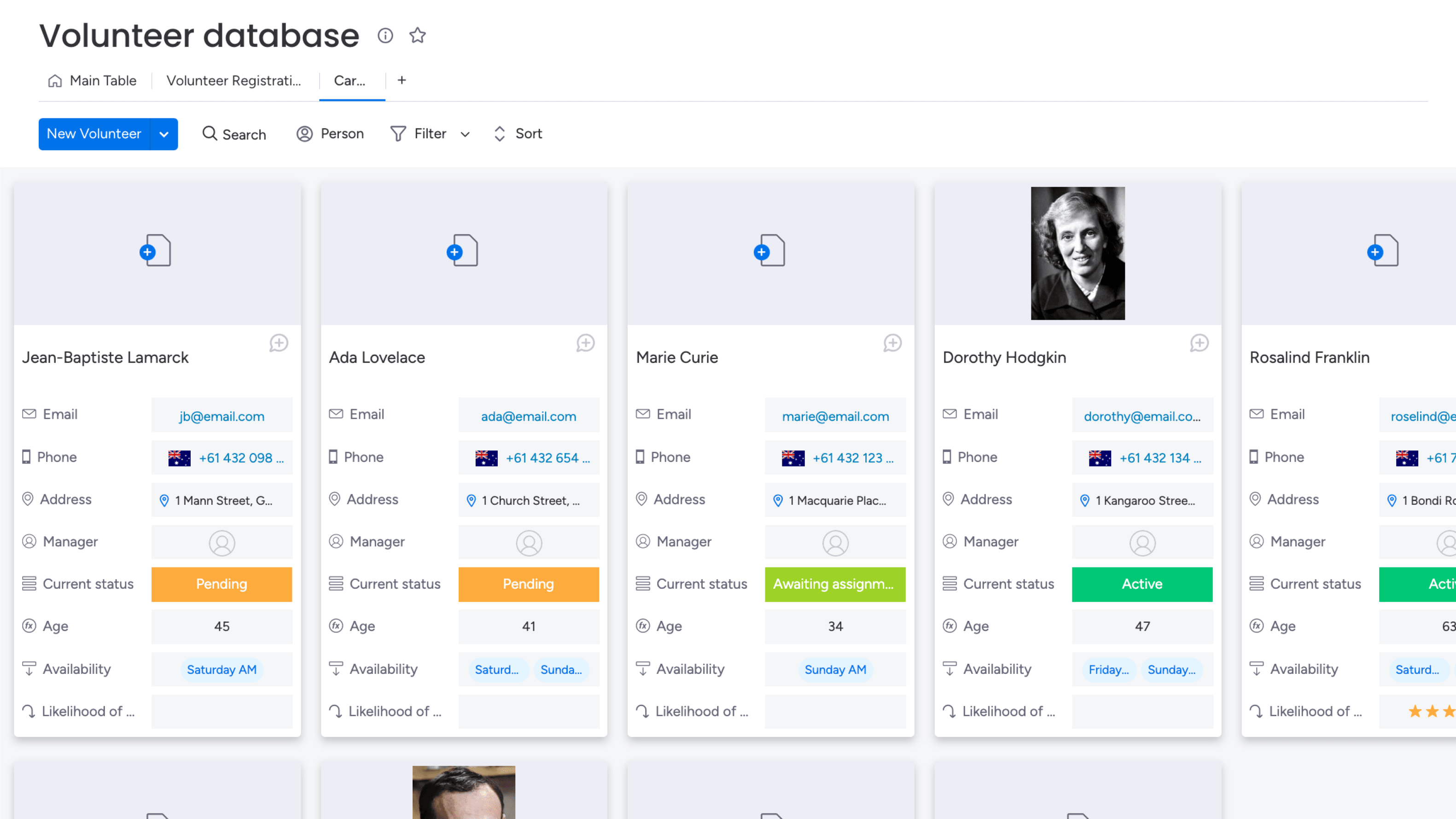 Complete volunteer management solution