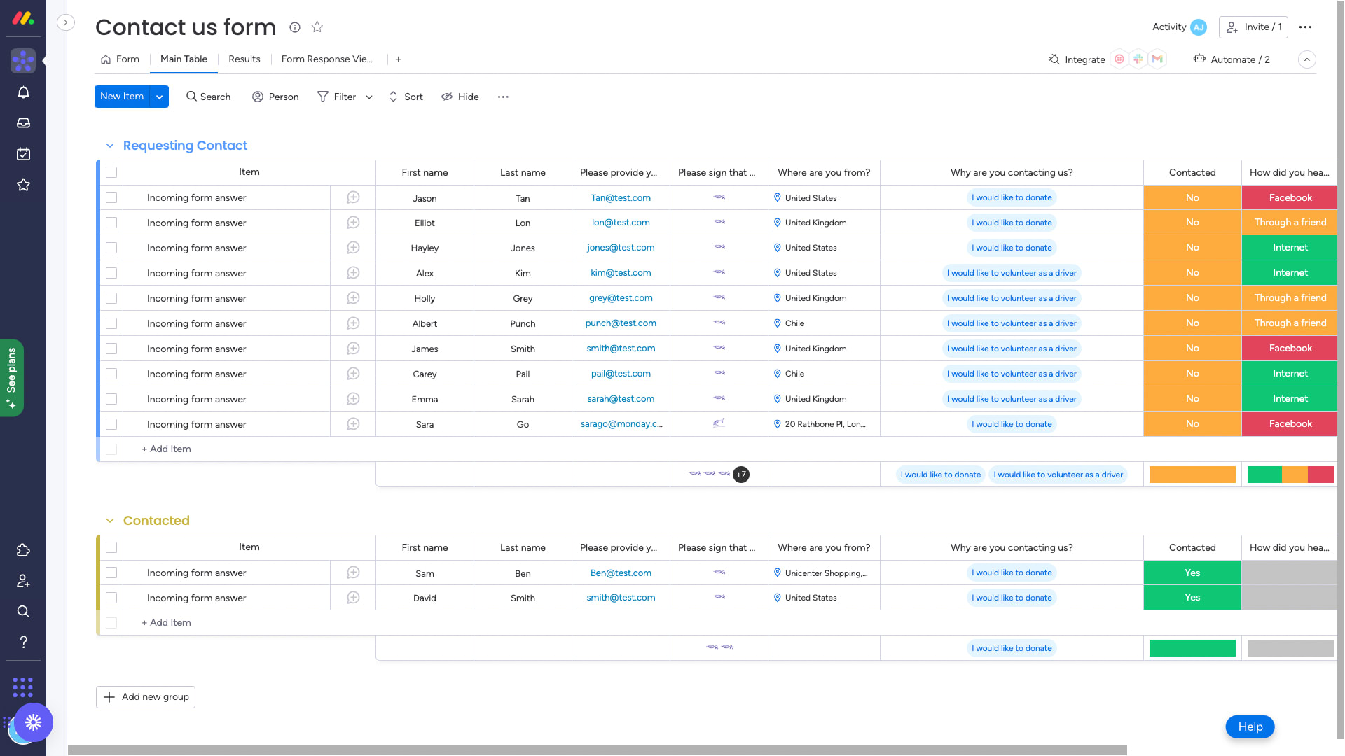 monday Spaces - create, share, and modify workspaces