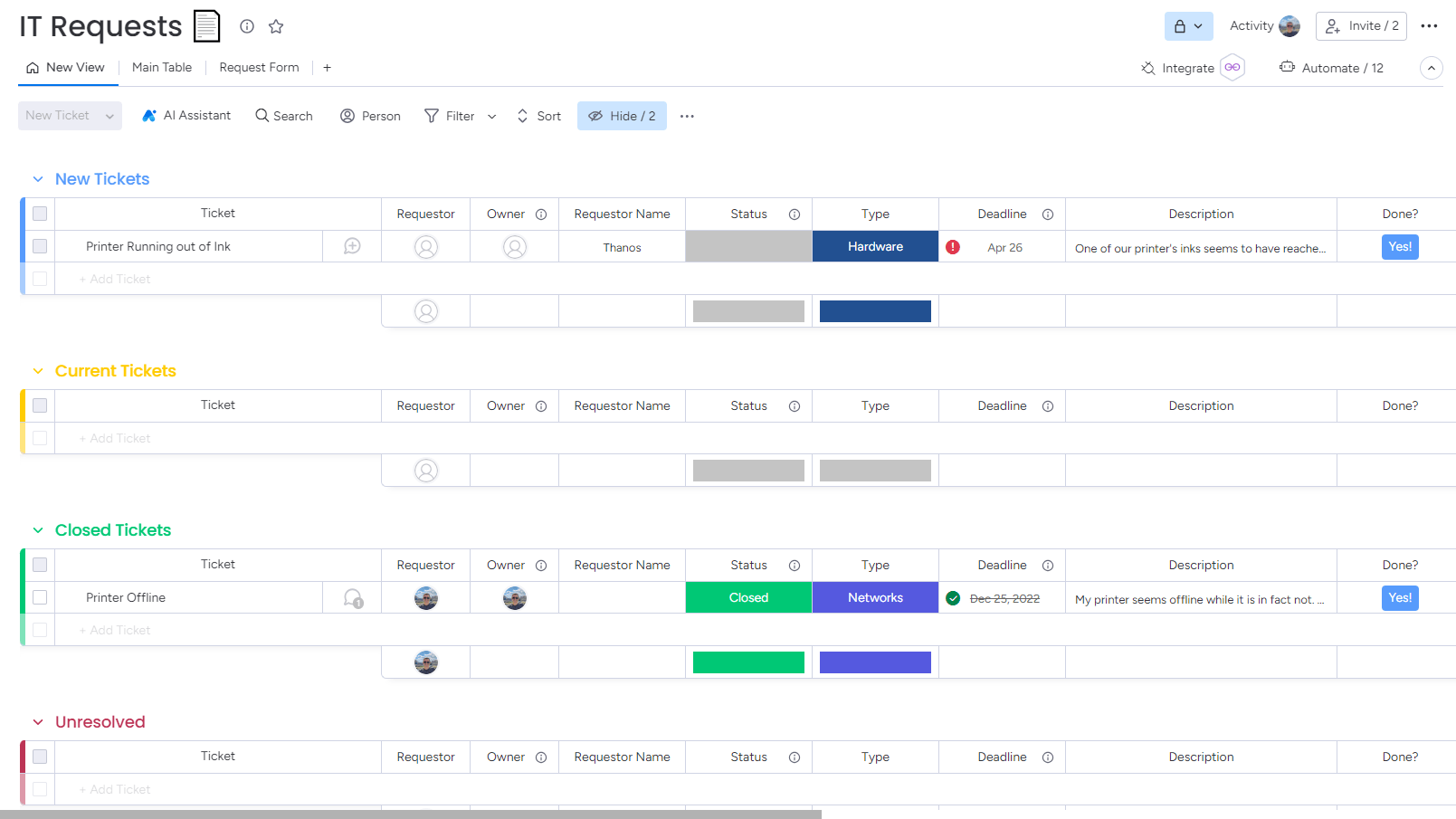 monday Spaces - create, share, and modify workspaces