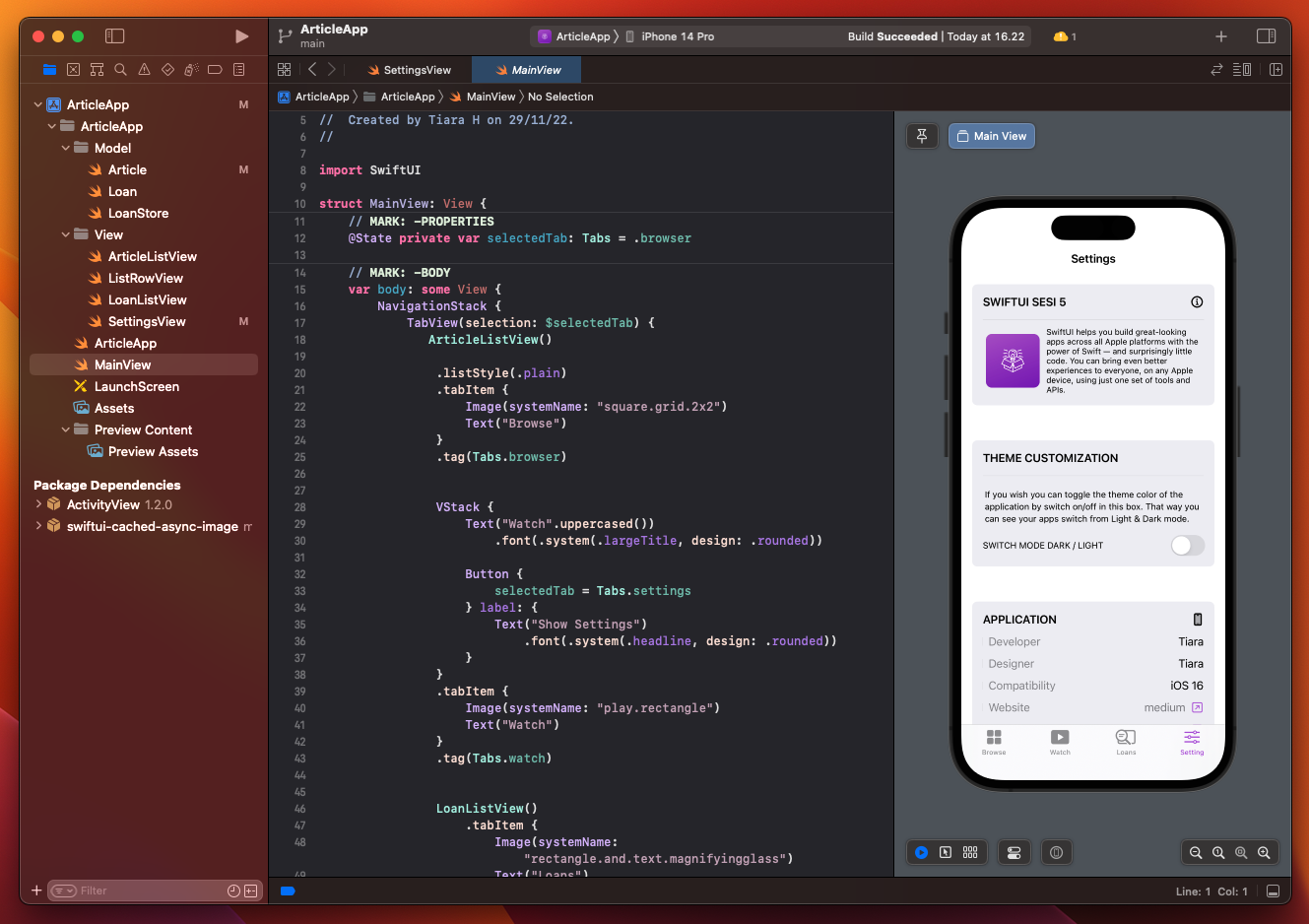 GitHub - tiaraanh/ArticleApp