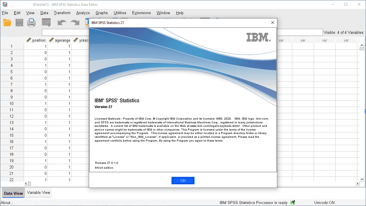 IBM SPSS Statistics 27.0.1 | ฟรี โปรแกรมวิเคราะห์ทางสถิติ - Mawto