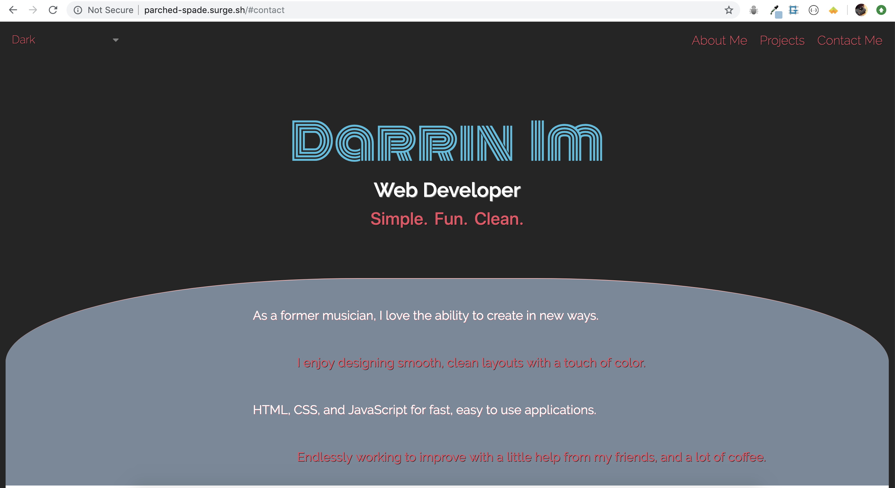 GitHub - darrinim/portfolio: Portfolio Website