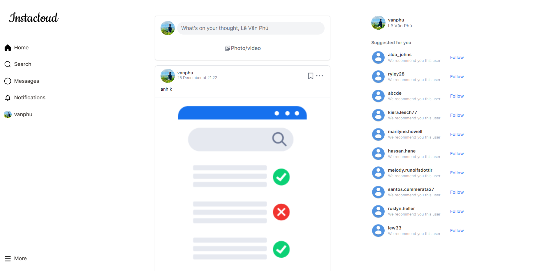 GitHub - PhuGHs/InstacloudBackend: SE121.O11