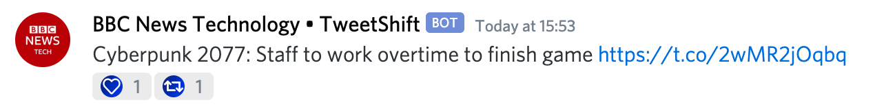 TweetShift - Discord Bots