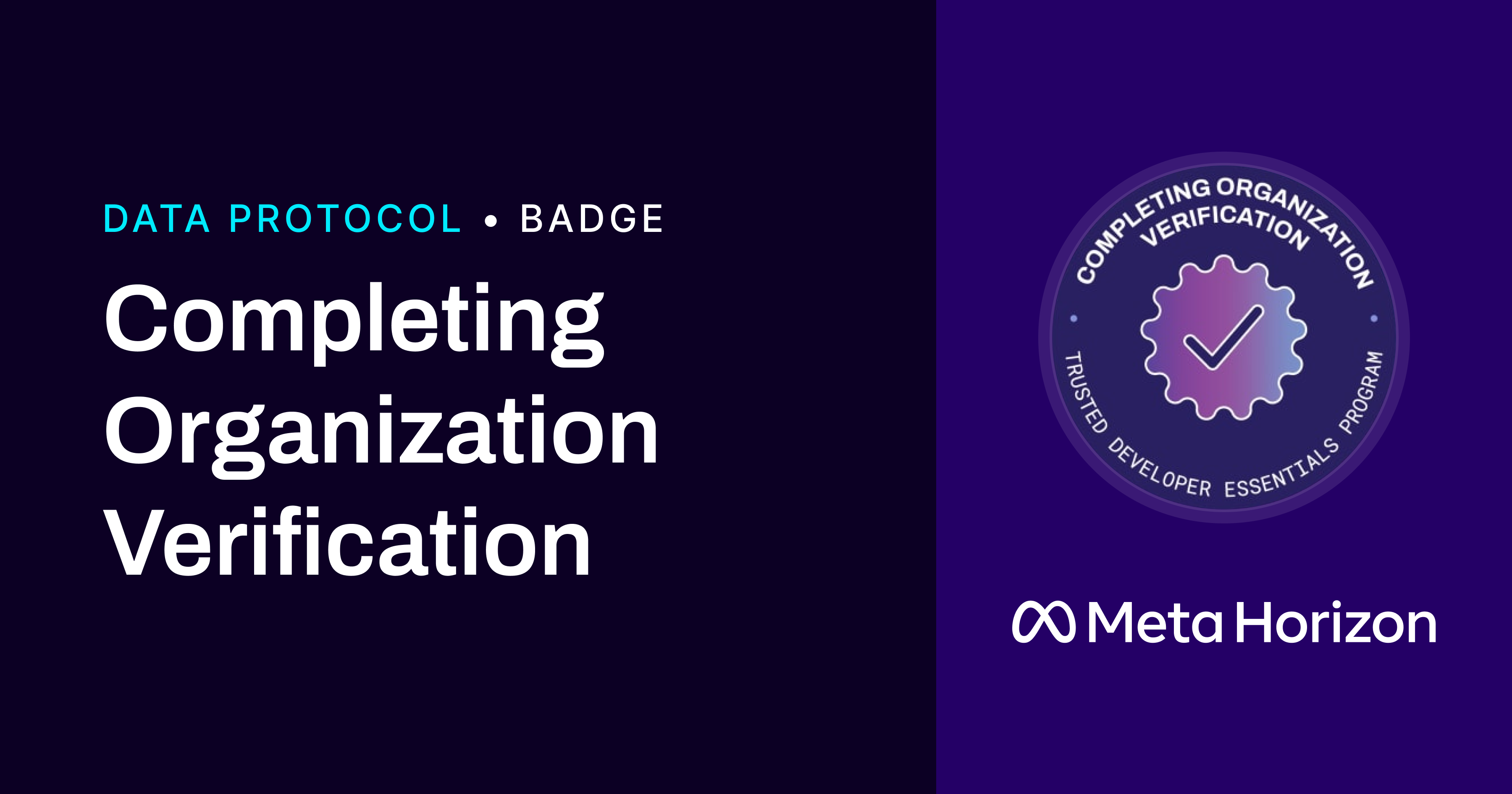 Completing Organization Verification