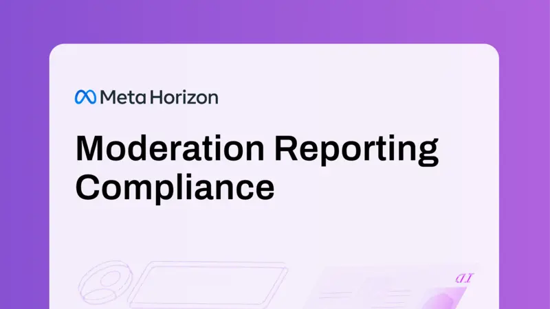 Moderation Reporting Compliance
