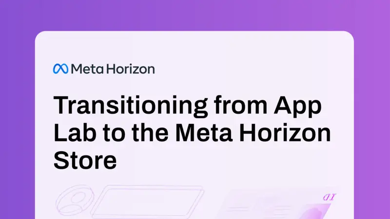 Transição do App Lab para a Meta Horizon Store